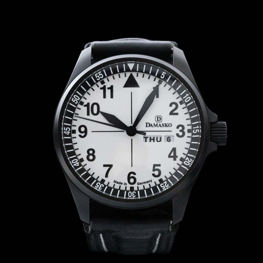 Damasko - DA37 Black Pilot 'Full Lume Dial' – FiveFortyFive