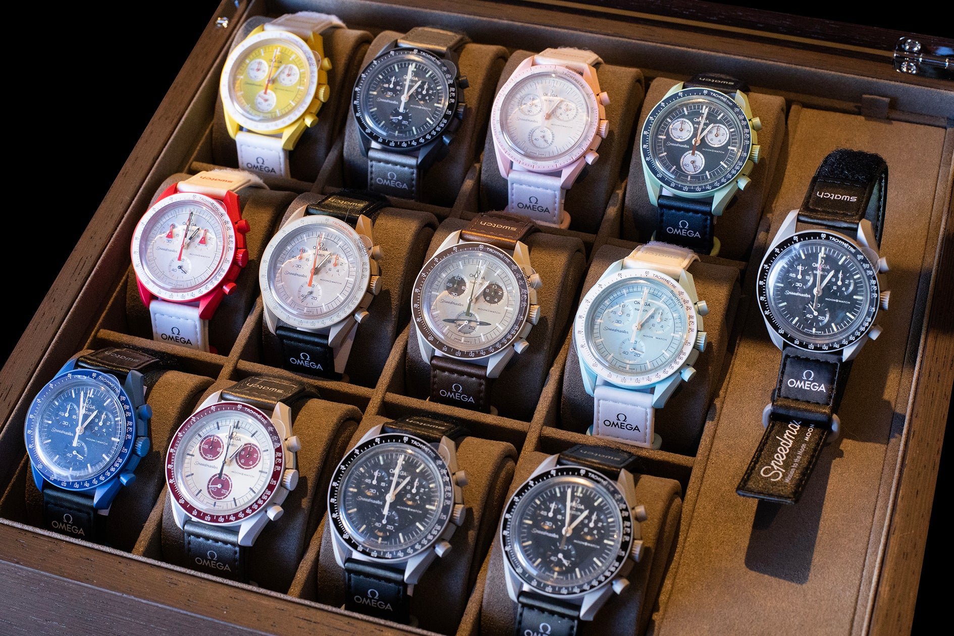The Full Moonswatch Collection - On display at 545 – FiveFortyFive