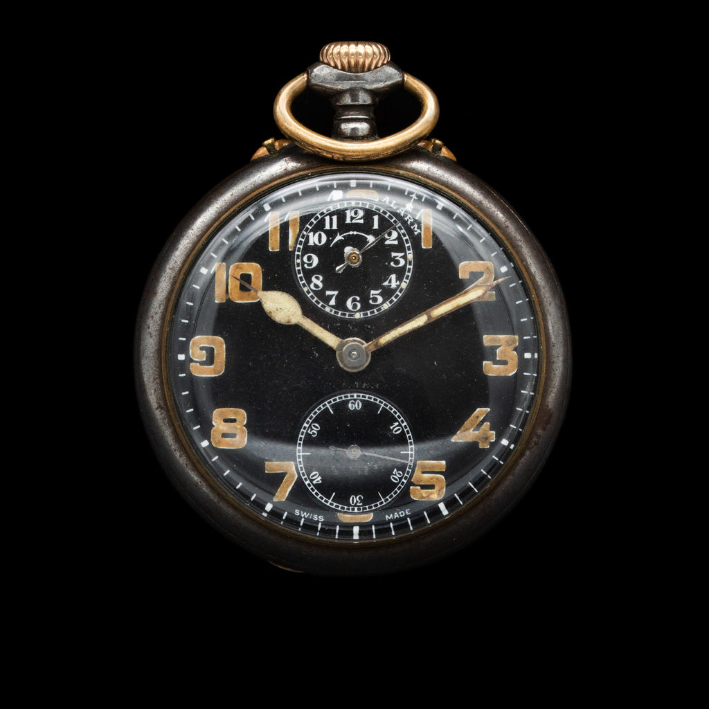 Zenith - 1914 WW1 Officers Alarm Pocket Watch 108212 – FiveFortyFive