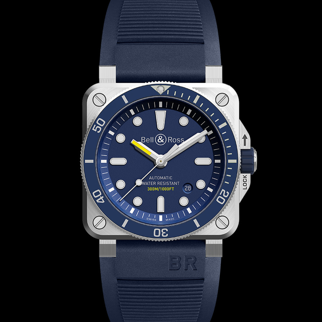 Bell & Ross - Automatic Diver Blue Dial BR0392-D-BU-ST/SRB – FiveFortyFive