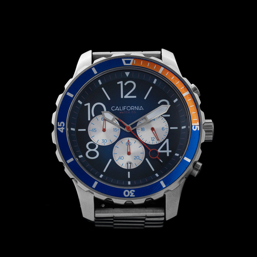 California Watch Co - Mavericks Chrono Navy/Red – FiveFortyFive