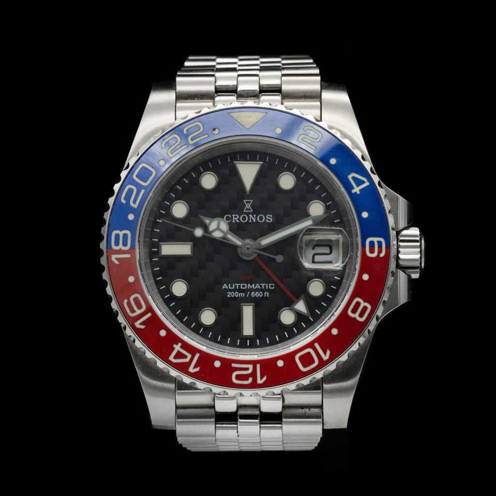 Cronos - GMT Stainless Steel 'Pepsi' – FiveFortyFive