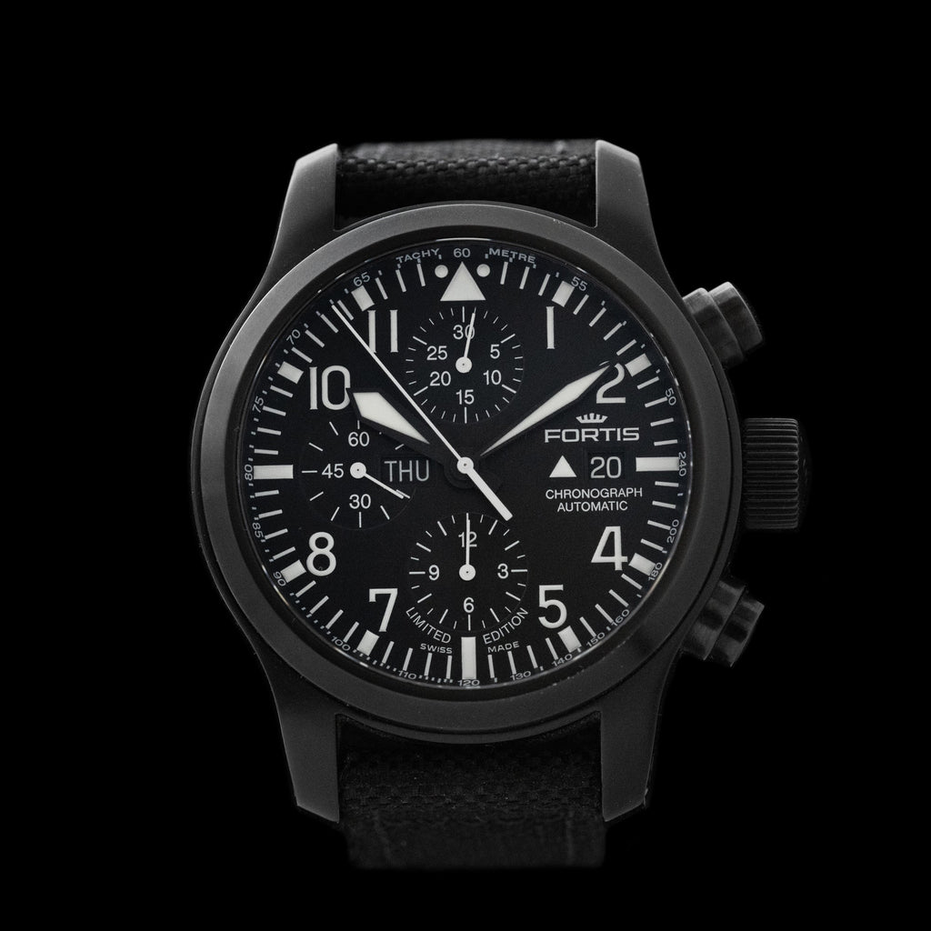 Fortis - B-42 Flieger 'Black' Limited Edition – FiveFortyFive