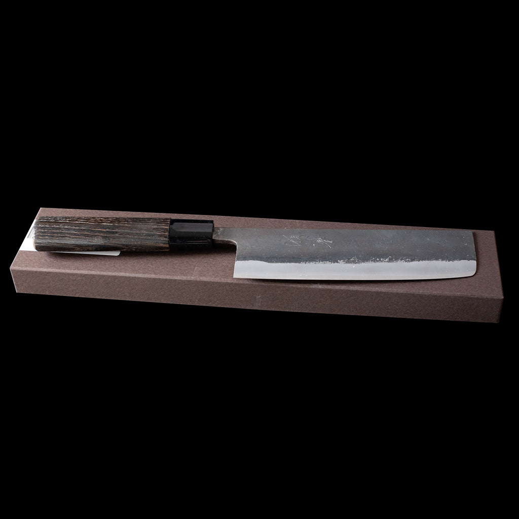 Hand Forged Japanese - Seisuke White Steel Kurouchi Nakiri 165mm with ...