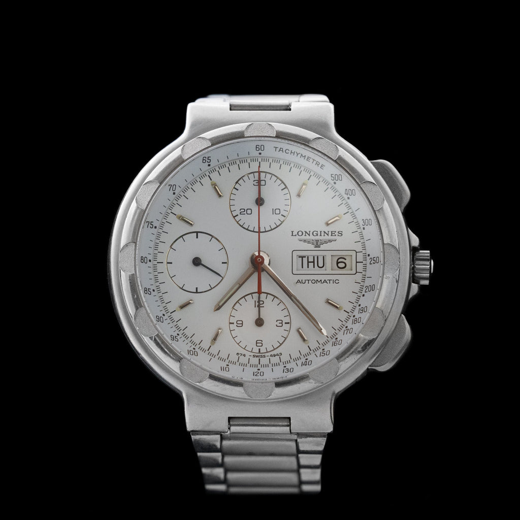 Longines - Conquest Chronograph 'White Dial' – FiveFortyFive