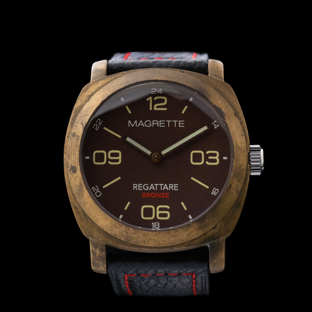 Magrette - Regattare Brass 'Bronze' with Tropic Dial – FiveFortyFive