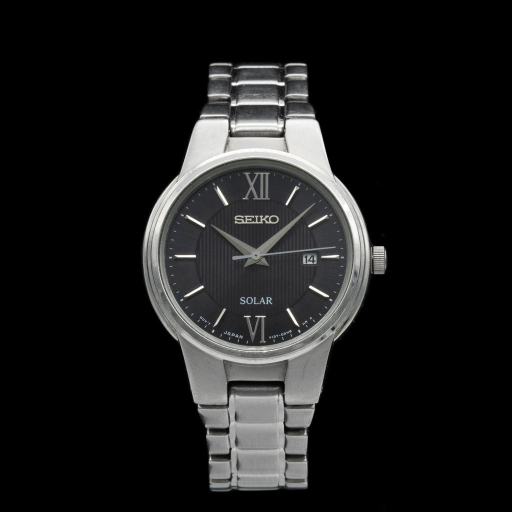 Seiko - Solar Black Dial Ladies Watch SUT229P1 – FiveFortyFive